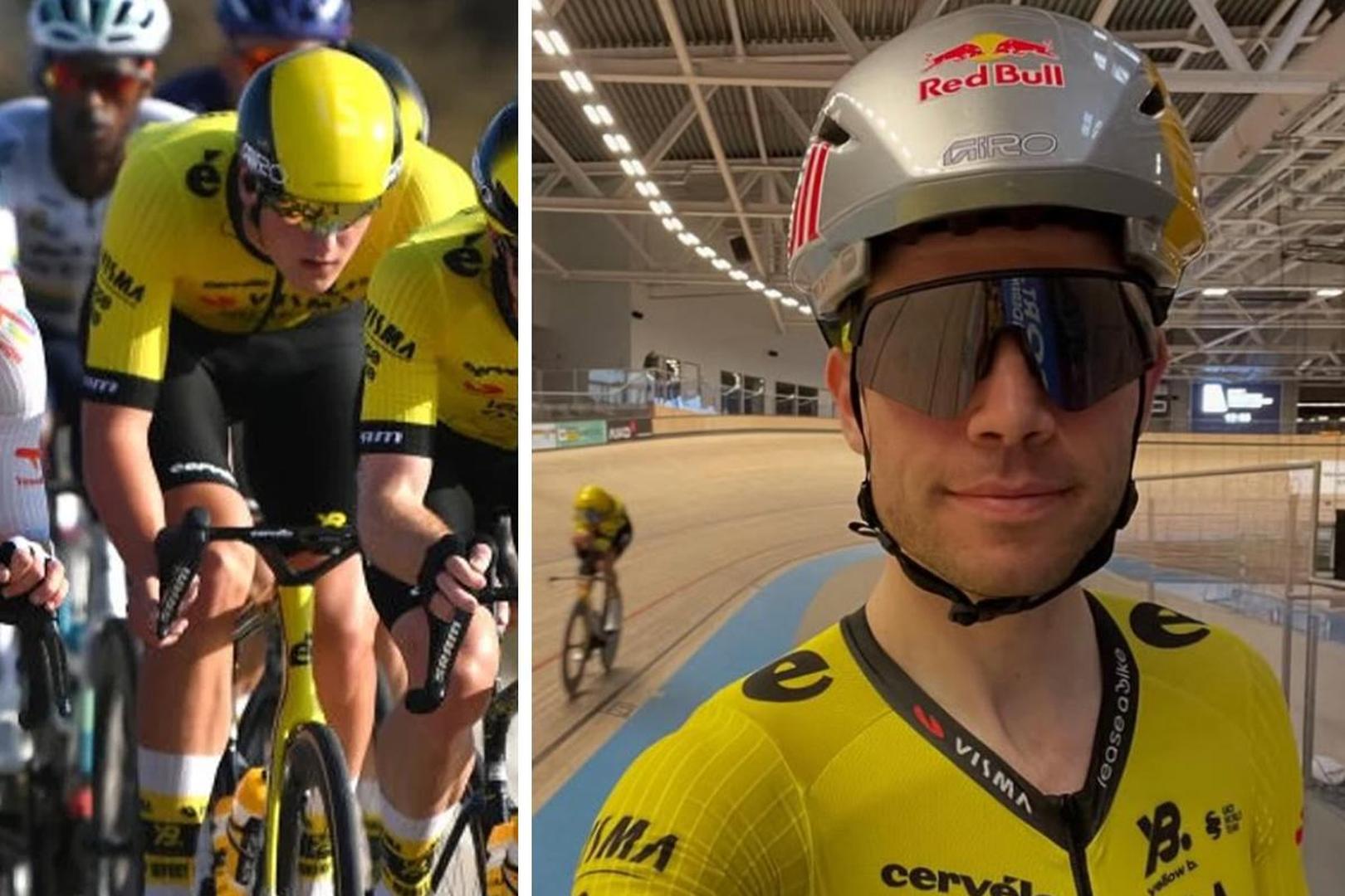 Visma-Lease a Bike test tijdrithelm in Ronde van Oman: zien we straks ... Visma-Lease a Bike test tijdrithelm in Ronde van Oman: zien we straks ...