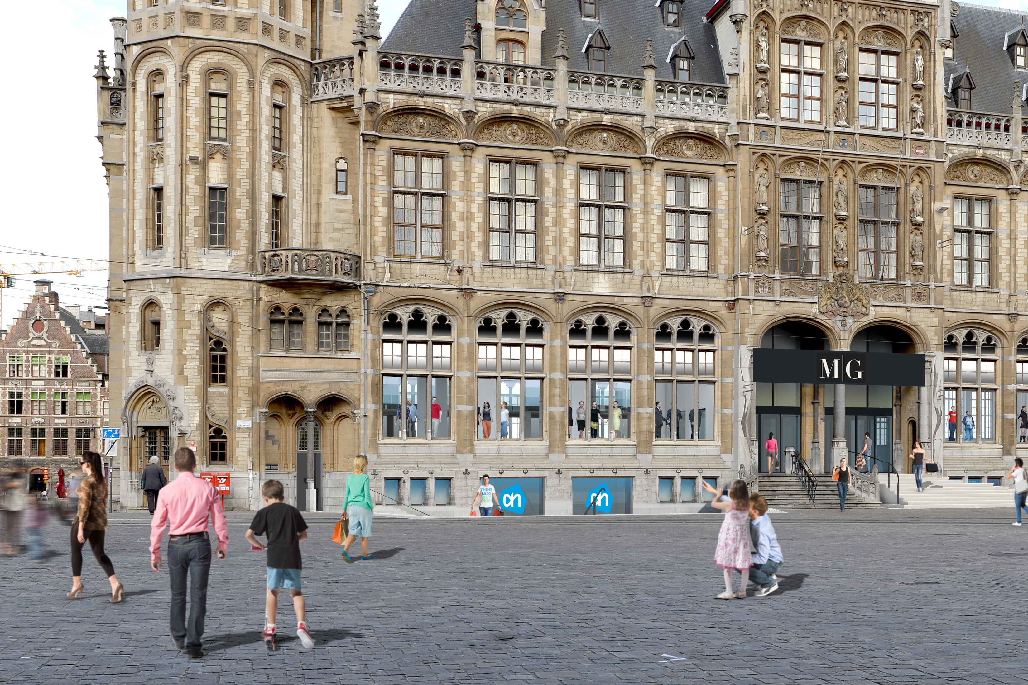 Post Plaza krijgt nieuwe ingang: tien meter brede trap in de Korenmarkt ...