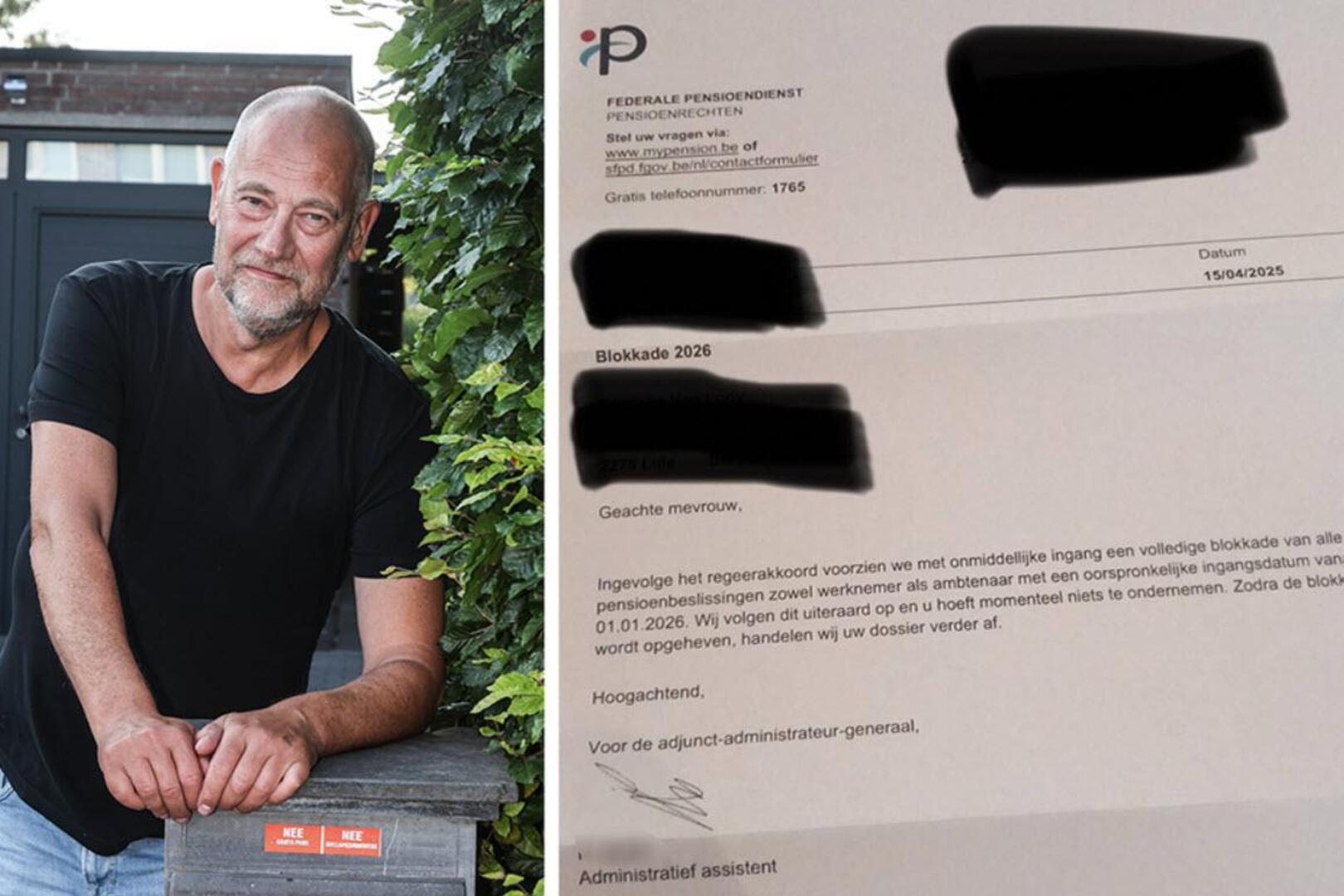 Luc (61) zag zijn pensioenaanvraag geblokkeerd worden, net zoals bij ...