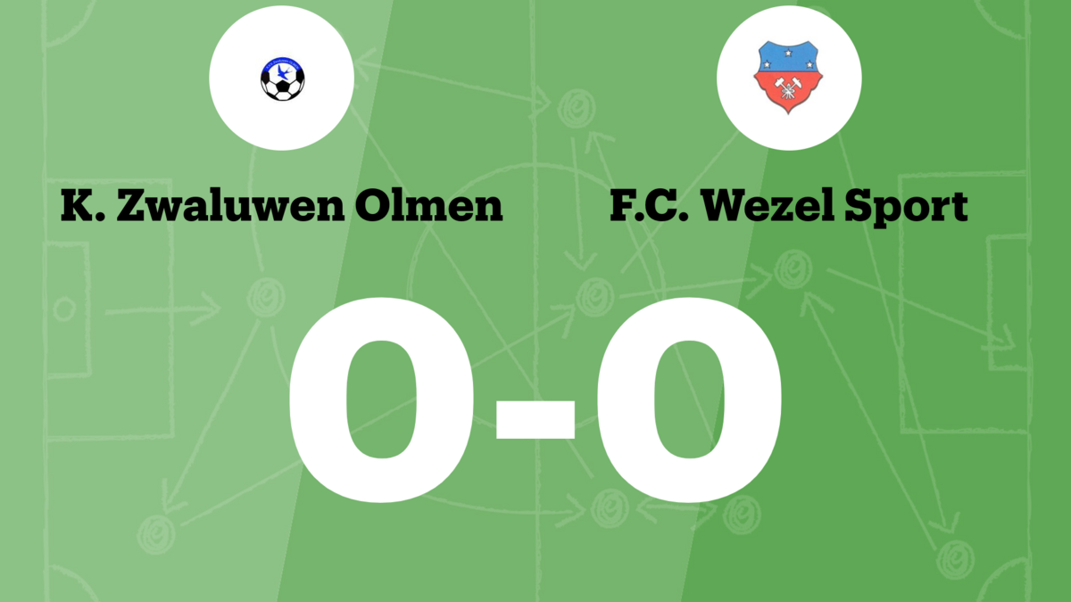 Doelpuntloos gelijkspel tussen Olmen en Wezel Sport B | Nieuwsblad