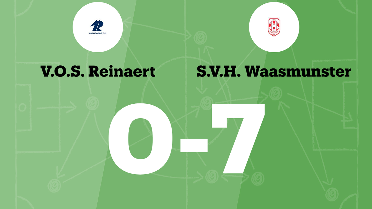 SVH Waasmunster overklast VOS Reinaert | Nieuwsblad