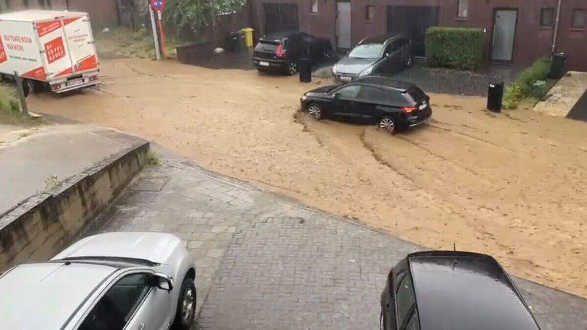 Hevige regenval legt regio rond Leuven onder dikke laag modder ...