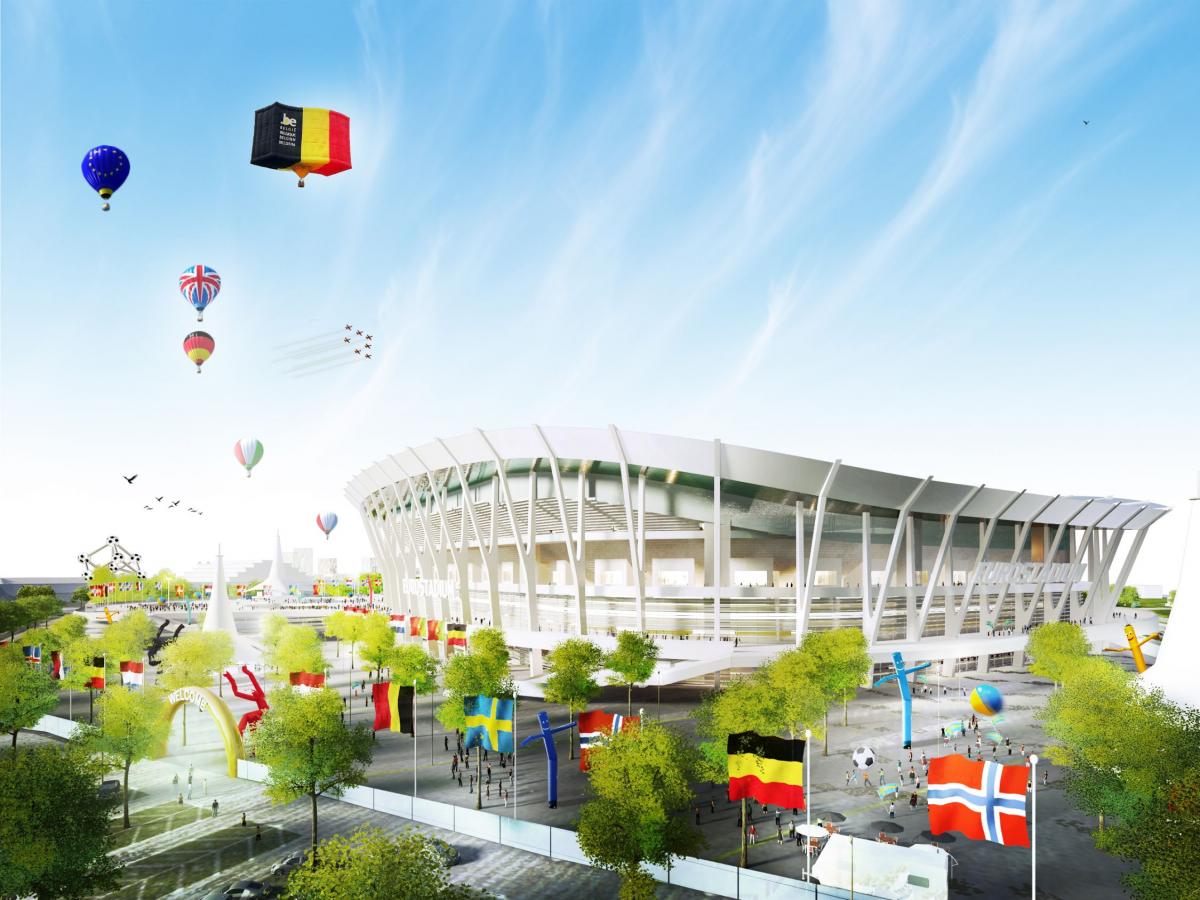 Zo zou het nieuwe voetbalstadion in Brussel er kunnen uitzien | Nieuwsblad