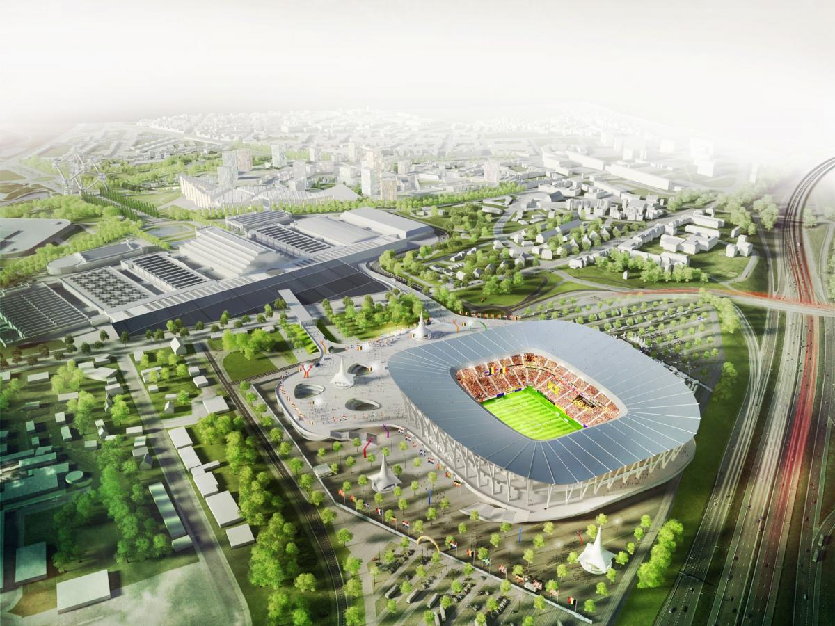 Zo zou het nieuwe voetbalstadion in Brussel er kunnen uitzien | Nieuwsblad