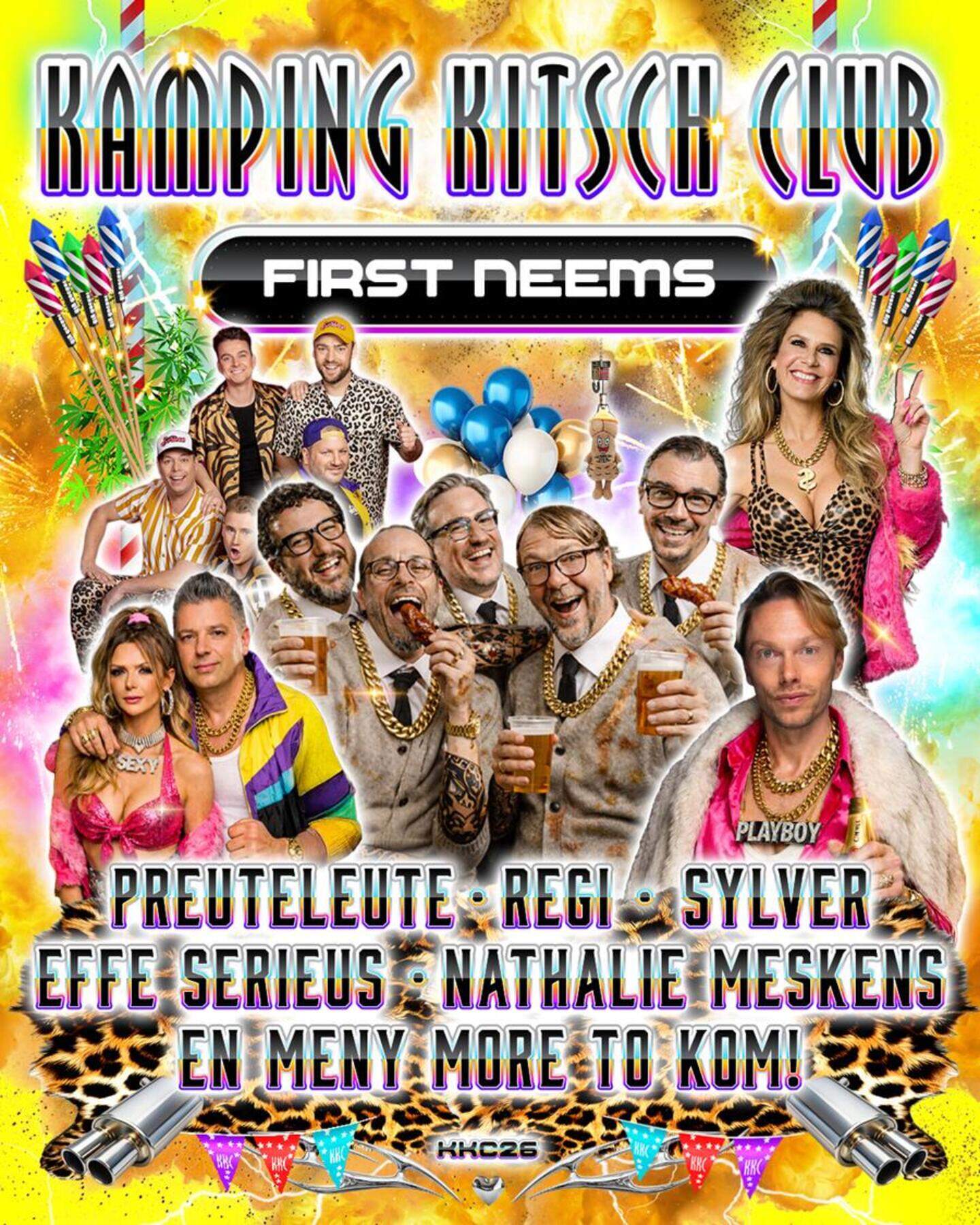 Regi en Nathalie Meskens voor het eerst op affiche van Kamping Kitsch ...