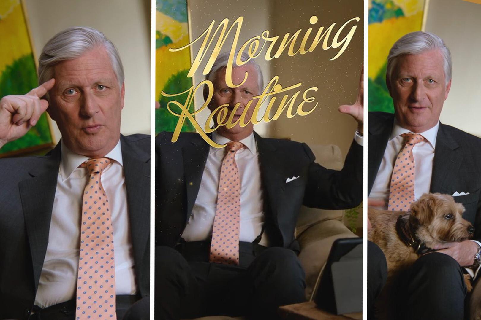 Zo zagen we koning Filip nog nooit: dit is zijn ‘morning routine’, zijn ...