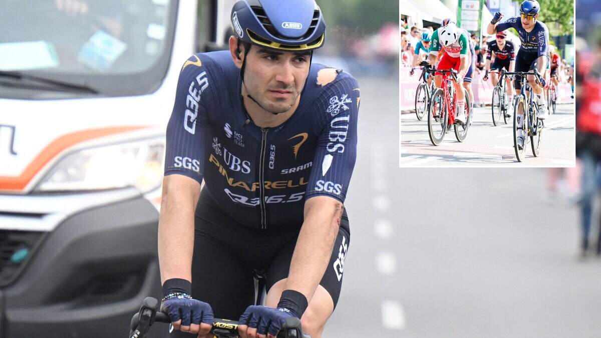 Matteo Moschetti sprint na hersenschudding in Giro naar winst in ...