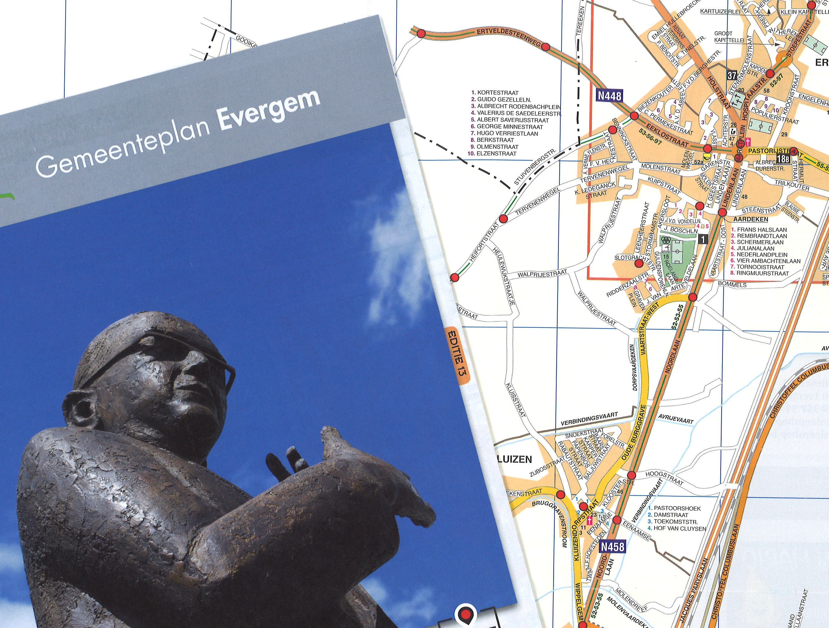 Nieuw Evergems stratenplan gratis in de bus | Nieuwsblad
