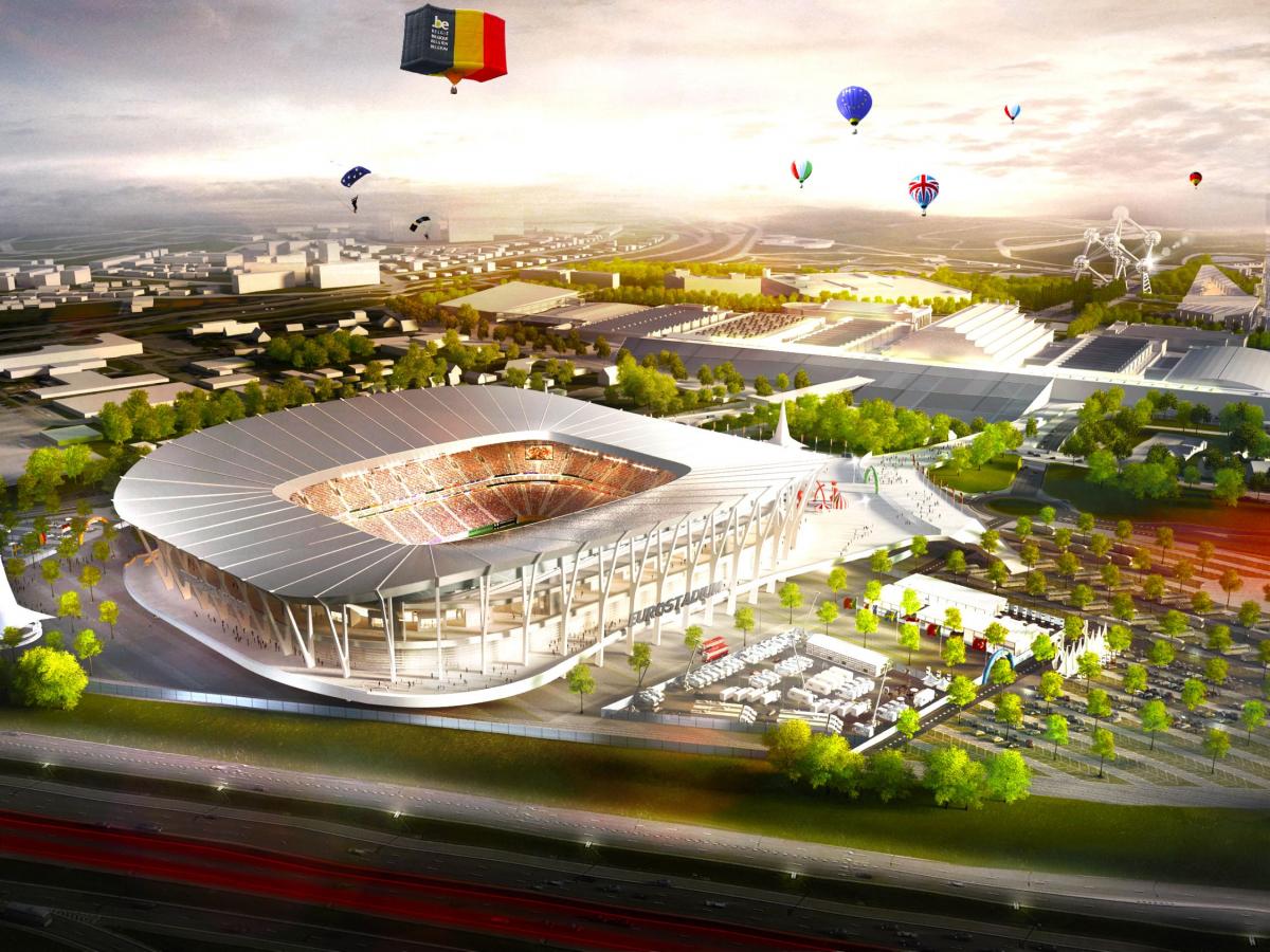 Zo zou het nieuwe voetbalstadion in Brussel er kunnen uitzien | Nieuwsblad
