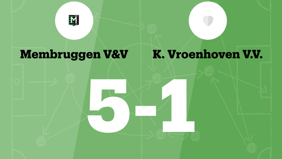 Skeric scoort drie keer voor Membruggen in wedstrijd tegen Vroenhoven ...