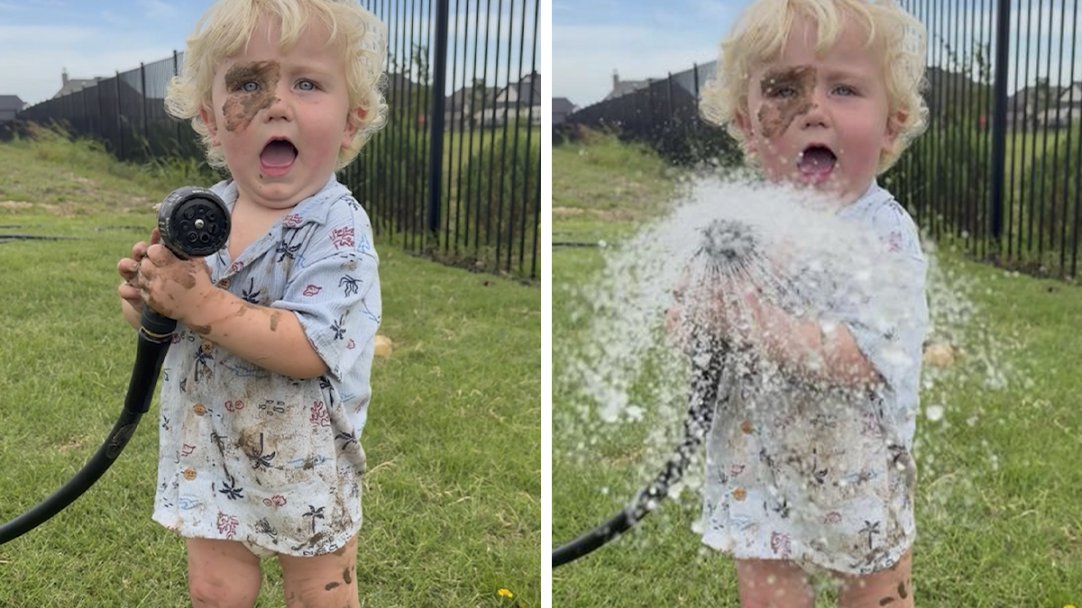 "Say cheese!": mama Ashley krijgt koude douche wanneer ze foto wil ...
